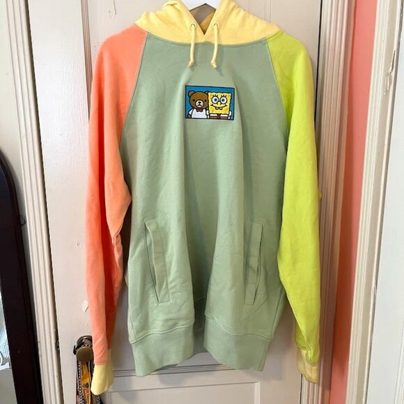 Teddy Fresh | Shirts | Teddy Fresh X Spongebob Collab Colorblock Hoodie ...